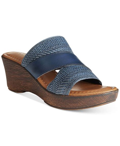 Easy Street Tuscany By Positano Wedge Sandals Macys