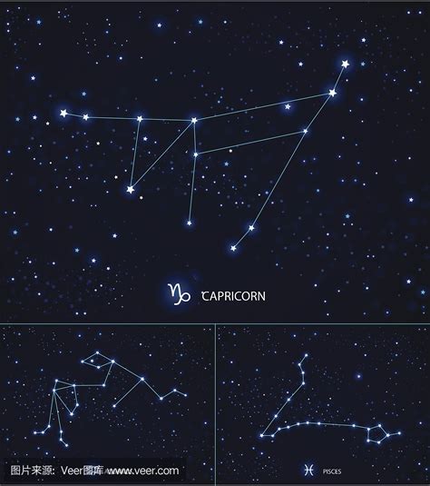 关于摩羯座黑夜星空的图片 摩羯座星座图 微信公众号文章
