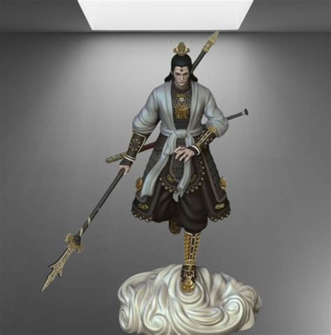 Black Myth Wukong Erlang Shen Bust 3d Printing Stl File Revoxa 3d