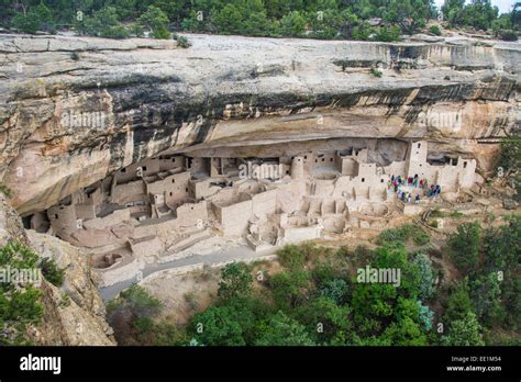 The Cliff Palace Indian Dwelling Mesa Verde National Park Unesco