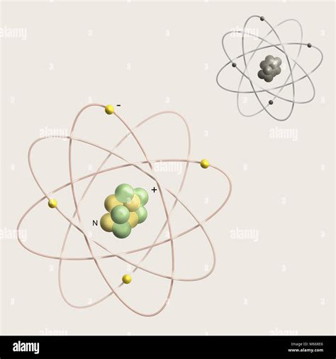 Planetary Atomic Structure Elementary Particles Physics Theory Stock