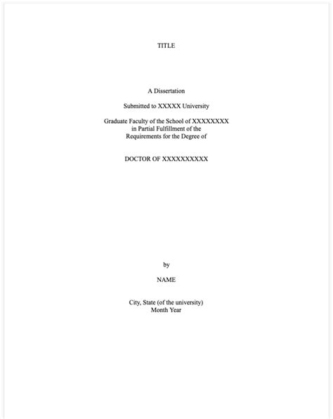 Sample Dissertation Cover Page How To Beyond Phd Coaching