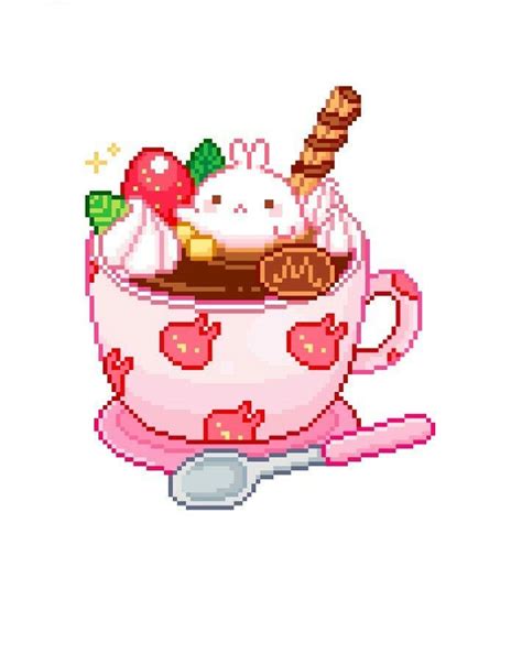 Cute Bunny Pixel Art Food Anime Pixel Art Cool Pixel Art