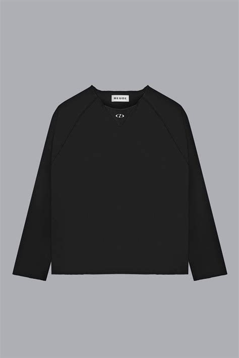 Rugged Long Sleeve Tee V1 Black Reude
