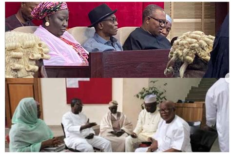 Video Peter Obi Julius Abure Seat Inside Court While Lamidi Apapa And