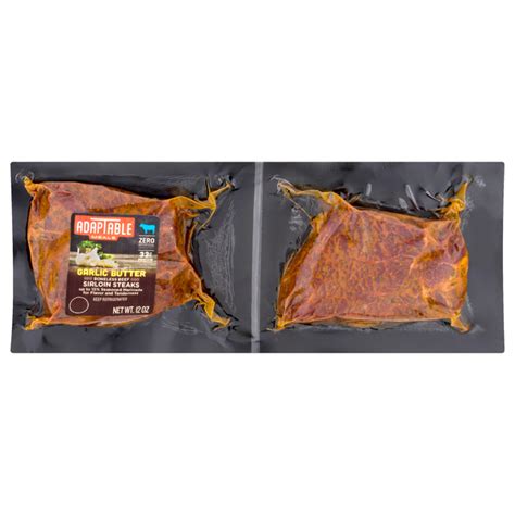 Save On Adaptable Meals Boneless Beef Sirloin Steaks In Garlic Butter