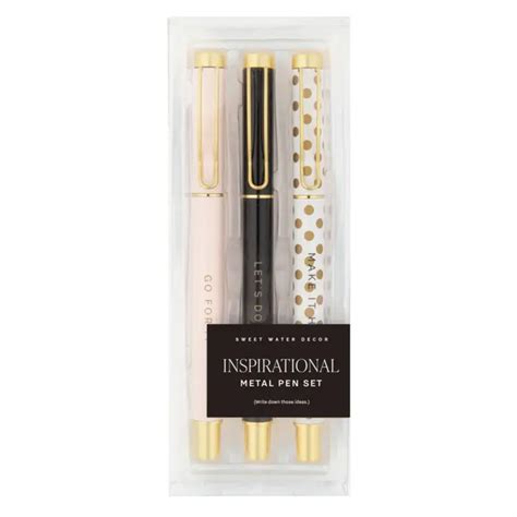 Refillable Inspirational Metal Pen Set Wordkind