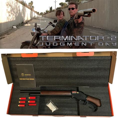 Terminator 2 Shotgun Rose Box Winchester M1887 Tout Metal And Bois