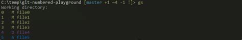 Git NumberedAdd For PowerShell