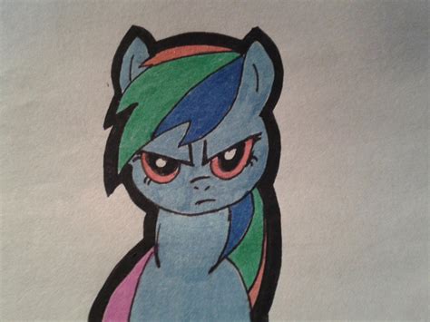 Evil Rainbow Dash Sticker By Betaluna On Deviantart