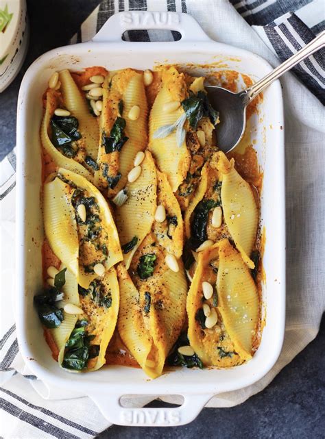 Cheesy Butternut Squash Stuffed Shells Recipe The Feedfeed