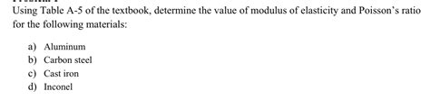 solved using table a 5 ﻿of the textbook determine the value