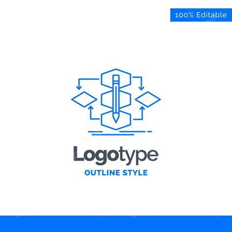Algorithm Vector Hd Images Blue Logo Design For Algorithm Concept