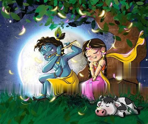 Radha Krishna Cute Wallpapers Wallpaper Cave