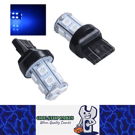 2 X 12v T20 Blue Led 7443 7440 Light Globe 13 Smd 5050 70 130lm Tail S One Stop Parts