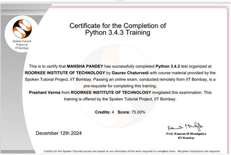 Mansha Pandey On Linkedin Today I Have Successfully Completed Python 3