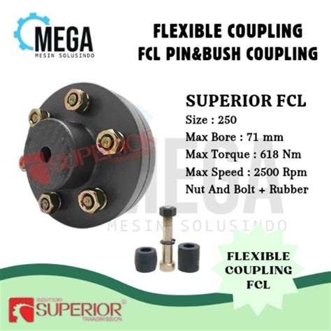 Jual Superior Coupling Fcl 250 Flexible Coupling Fcl Pin And Bush Nut And Bolt Rubber Karet