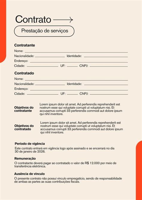 Modelos De Design O Tema Contrato Canva