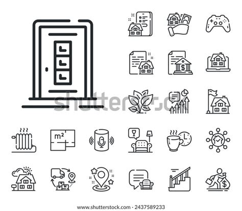 Building Entrance Sign Floor Plan Stairs Stock Vector Royalty Free 2437589233 Shutterstock
