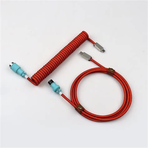Usb C Coiled Gx Aviator Cable Keyboard Cable Type C To Usb C Long Coiled Cable For Mechanical
