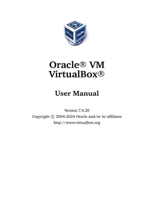 Oracle® Vm Virtualbox® User Manual Pdf Virtual Machine Computer Architecture