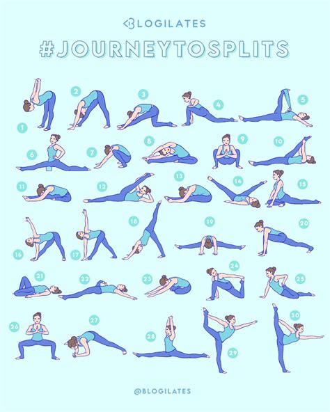 30 Days 30 Stretches To Splits JourneytoSplits Blogilates