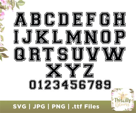 Varsity Font Varsity Font Svg Varsity Font Svg Bundle Australia