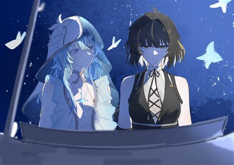 Rover Shorekeeper And Female Rover Wuthering Waves Drawn By Eclair