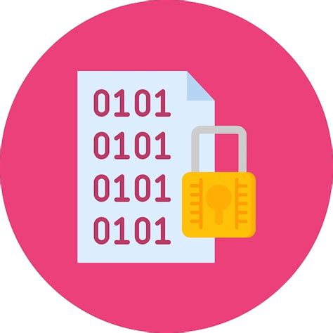 Premium Vector File Encryption Flat Illustration