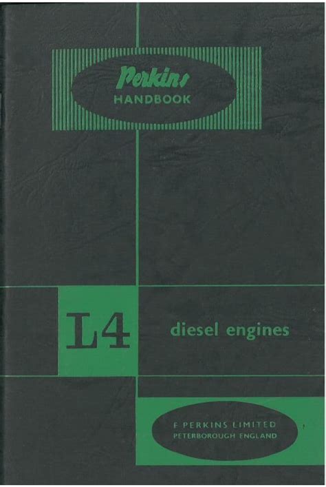 Perkins L4 Diesel Engine Operators Handbook Manual