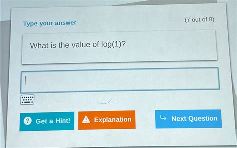 Solved Type Your Answer7 ﻿out Of 8 What Is The Value Of