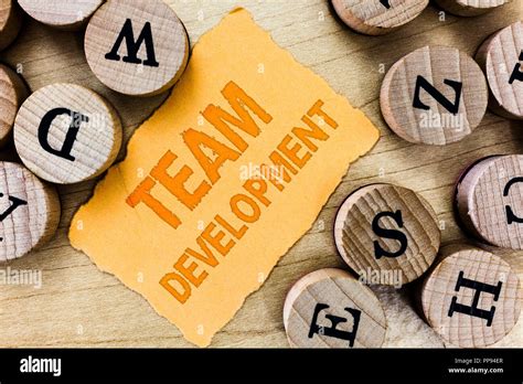 handwriting text team development concept meaning learn why and how