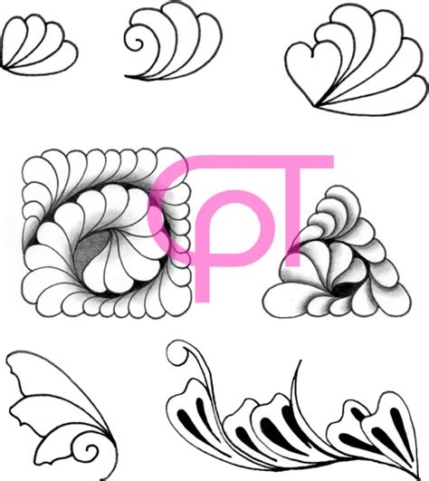 Cpt Technique Feathering Zentangle Patterns Tangle Pattern Tangle