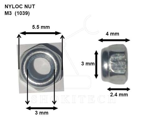 Buy M3 Nyloc Nut Stainless Steel Online Fast Shipping Shokitech