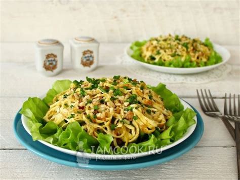 Салат «Римский с говядиной и яичными блинчиками — рецепт с фото в 2024 г Еда Национальная