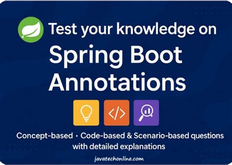 Spring Boot Annotations Mcqs With Explanations