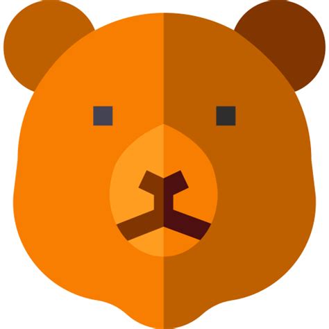 Bear Basic Straight Flat Icon