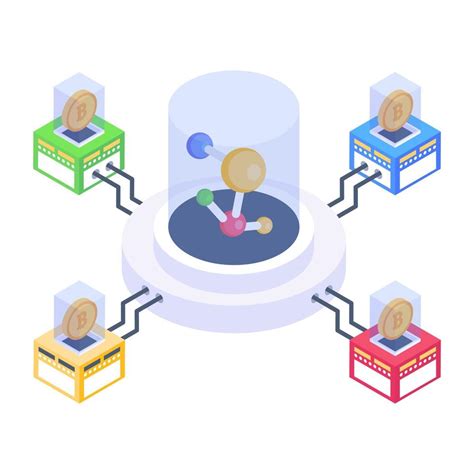 Blockchain Network Isometric Style Icon Editable Vector Vector Art At Vecteezy