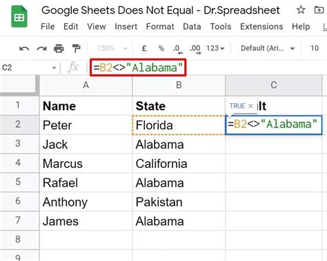 How To Use Does Not Equal In Google Sheets Artofit