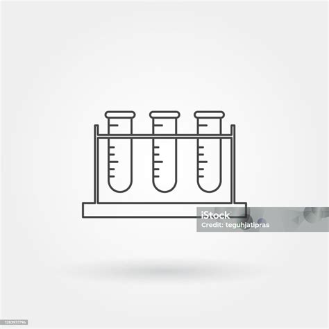최신 선 또는 윤곽선 스타일 벡터가 있는 실험실 단일 격리 아이콘 시험관에 대한 스톡 벡터 아트 및 기타 이미지 시험관 클립아트 건강관리와 의술 Istock