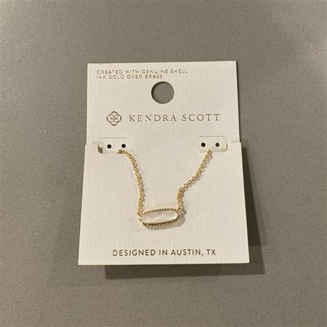 Brand New Kendra Scott Necklace Genuine Shell And Depop