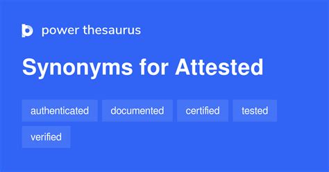 Attested Synonyms 784 Similar Words And Phrases