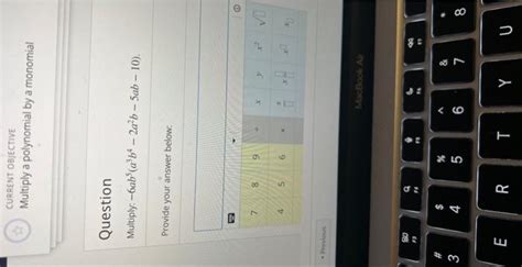 Solved Current Objective Multiply A Polynomial By A Monomial