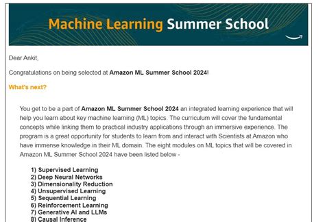 I Joined The Amazon Ml Summer School Ankit Kumar Barnwal Posted On The Topic Linkedin