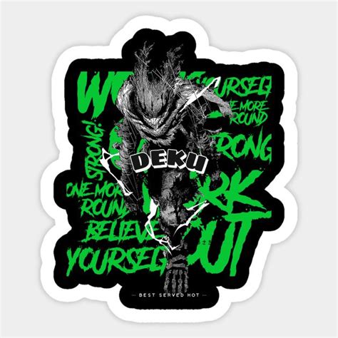 Dark Deku Anime Love Sticker In 2024 Love Stickers Anime Anime Love