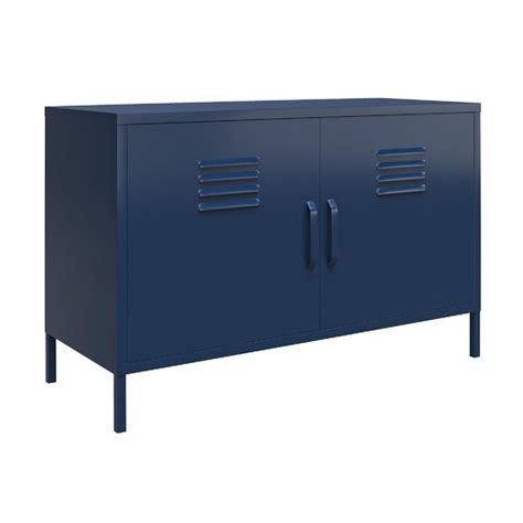 Inbox Zero Oradell Metal 2 Door Rectangle Accent Cabinet And Reviews