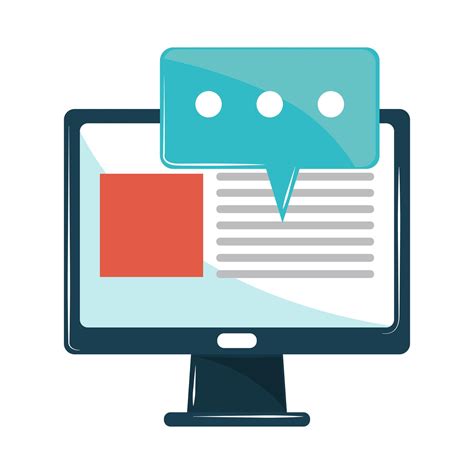 Computer Speech Bubble Vector Art At Vecteezy