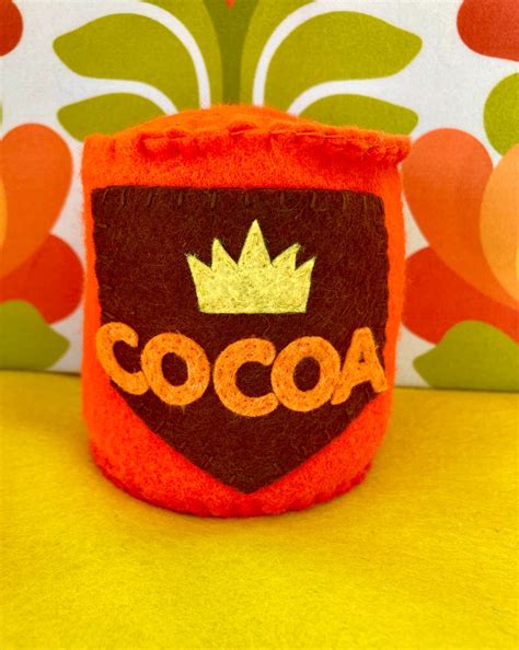 felt cocoa tin etsy