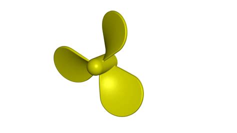 Obj File 3 Blade Marine Propeller 🚁 ・3d Print Design To Download・cults