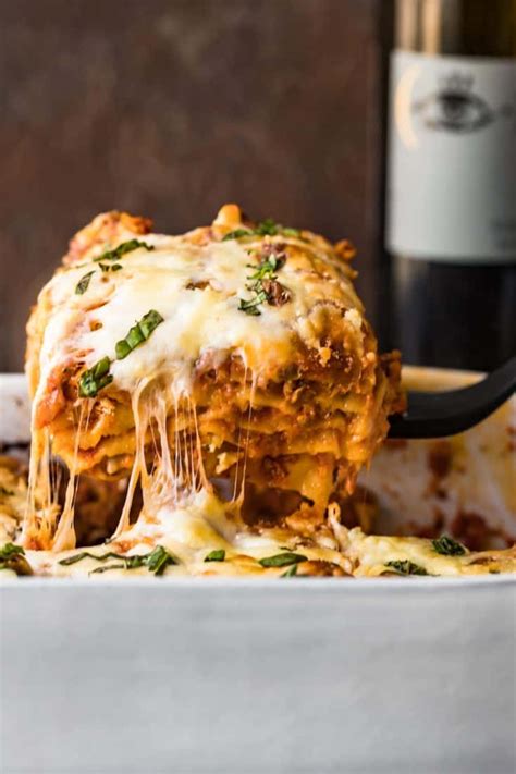 Homemade Lasagna With Meat Sauce Recipe The Cookie Rookie®
